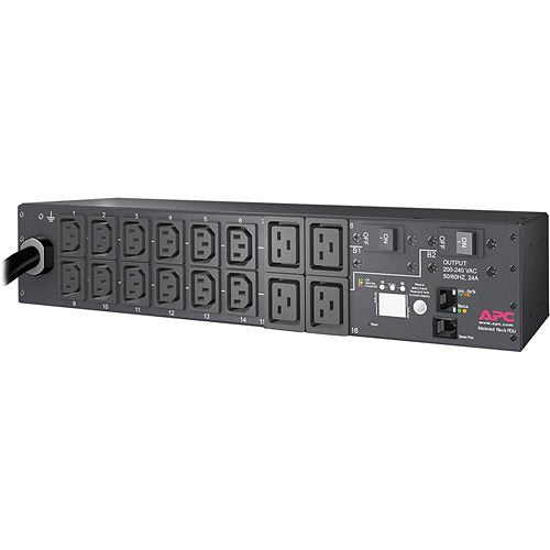 APC AP7811B Rack PDU, Metered, 2U, 30A, 208V, (12) C13s and (4) C19 ...