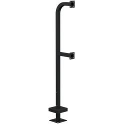 PEDESTAL PRO 22PE2-EBMU-01-CRS 72" Dual height Steel Pedestal - Single ...