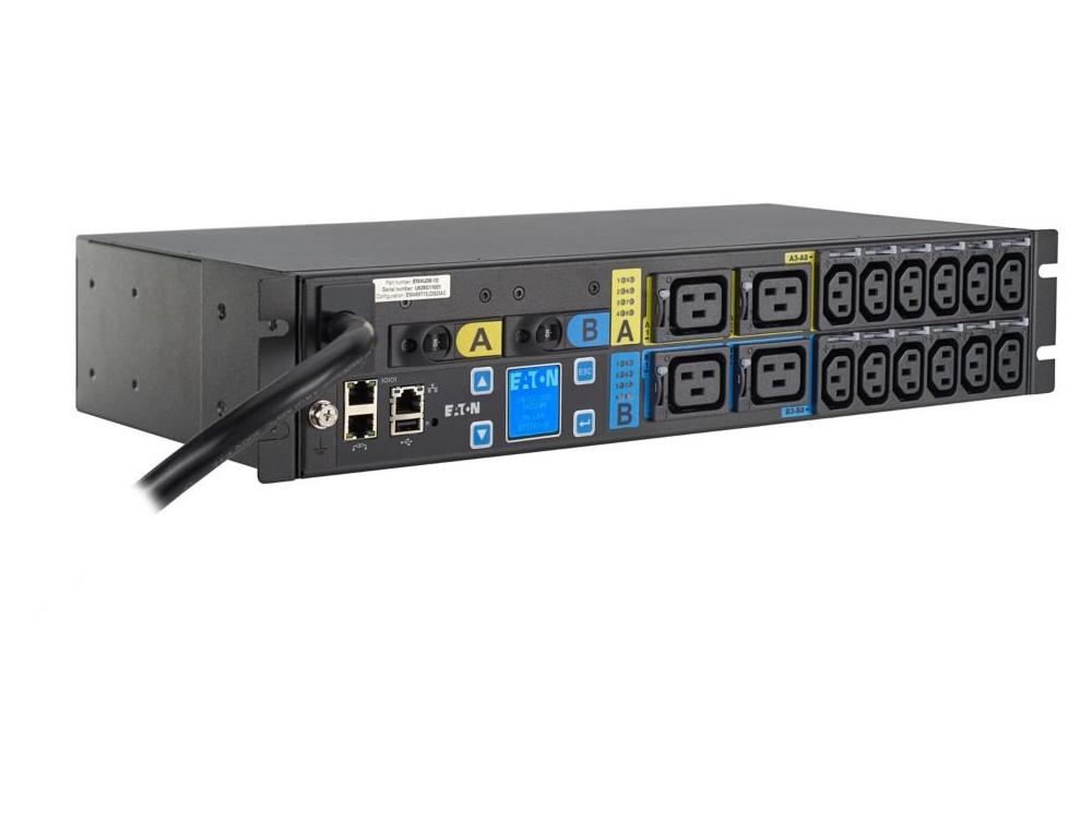 Eaton EMAU05-10 Managed rack PDU, 2U, L5-30P input, 2.88 kW max, 120V ...