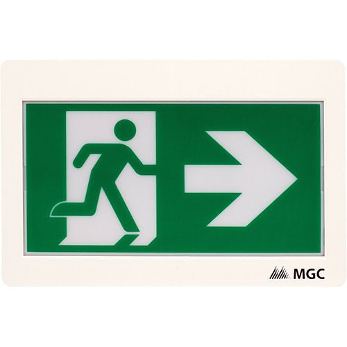 Mircom ELRM-100 LED Running Man Sign with Battery Backup – Silarius