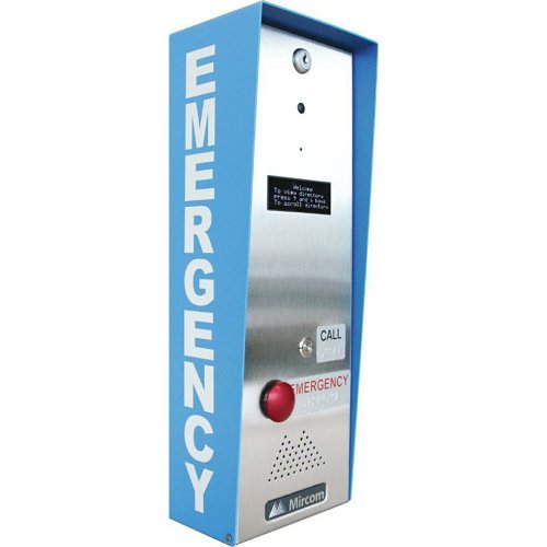 Mircom TX3-EMER-1S-C TX3 Series Emergency Phone Station, Wall or Pole ...