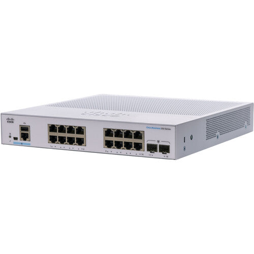 Cisco CBS250-16T-2G 16-Port Gigabit Ethernet Smart Switch with SFP ...