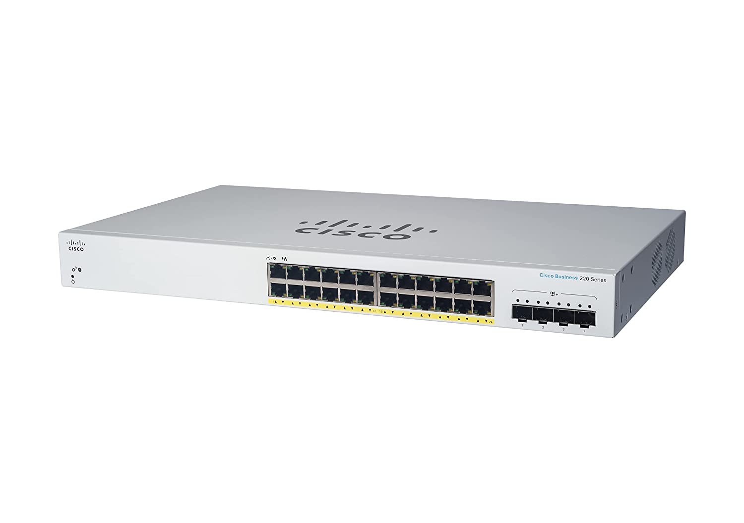 Cisco CBS220-24FP-4X 24-Port Gigabit PoE+ Compliant Managed Network Sw ...
