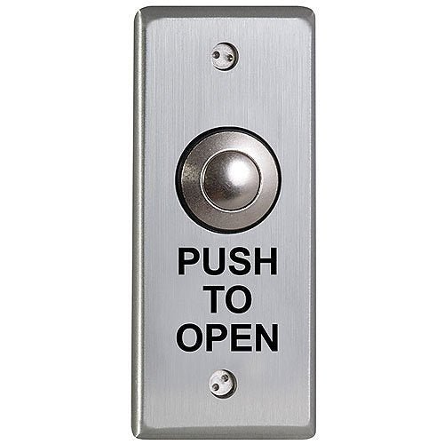 Camden CM-9180 Vandal Resistant Request to Exit Button, Metal, Narrow ...