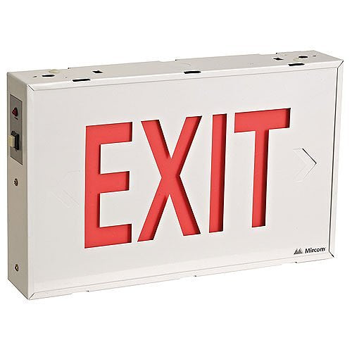 Mircom EL-100SR Steel LED Emergency Exit Sign – Silarius