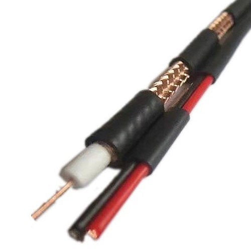 ADI PRO RN-7000508 RG59 Siamese Coaxial Cable, 95% CCA Braid, 18/2 BC ...