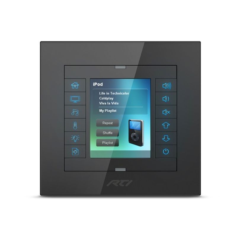 RTI KX2 2.4" Color In-wall Universal System Controller (Black faceplat ...