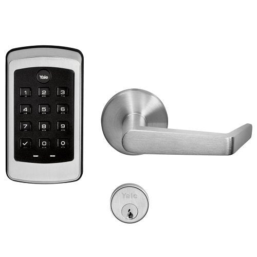 Yale AUR-NTM615-ZW2-626-RH-PARA-KR nexTouch Push Button Keypad Lever w ...
