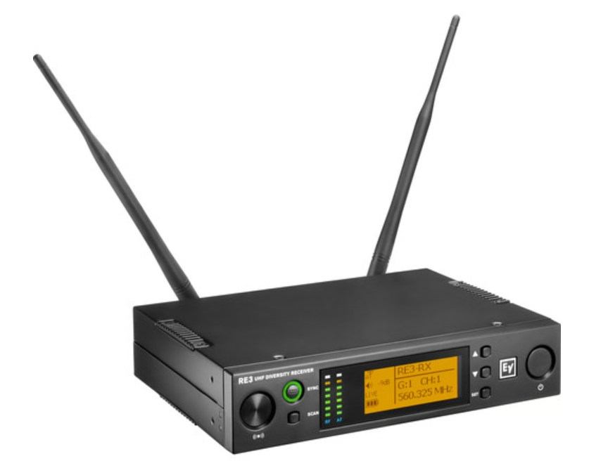 Electro-Voice RE3-RX-5L Diversity Wireless Receiver (488 to 524 MHz ...