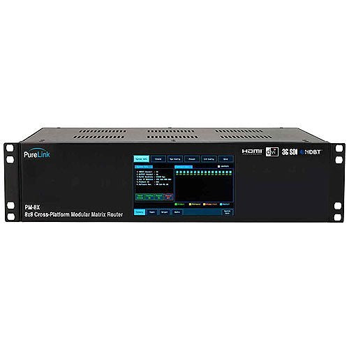 PureLink PM-8X Ultra HD/4K 8x8 PureMedia Cross-Platform Modular Matrix ...