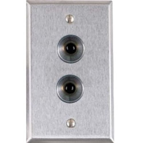 Alarm Controls RP-27A Remote Wall Plate with Two N/C Black Push Button ...