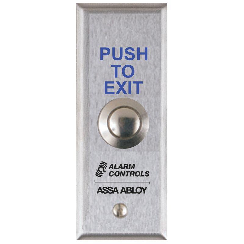 Alarm Controls TS-13 Vandal-Resistant "PUSH TO EXIT" Button, Narrow 1 ...